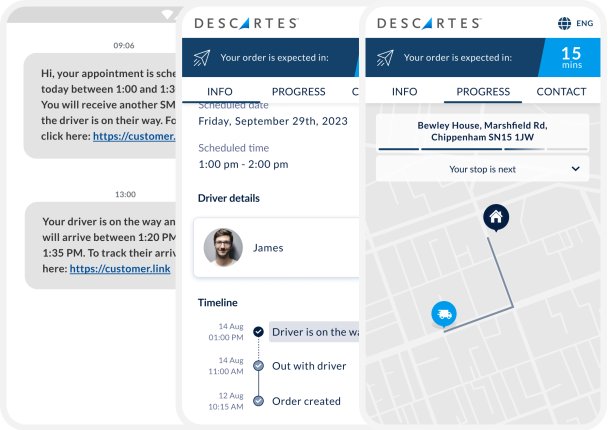 Order Tracking for Deliveries